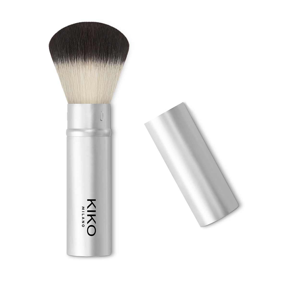 Retractable face powder brush with synthetic fibres - Smart Allover Powder Brush 104 - KIKO MILANO